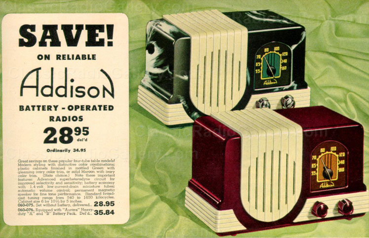 Addison Radio model 2 "Waterfall"