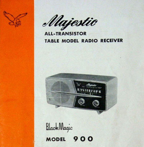 Majestic 900 Black Magic transistor radio