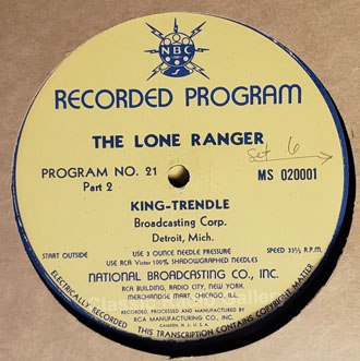 Old Time Radio Transcription Disc Collection