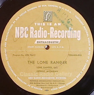 Old Time Radio Transcription Disc Collection